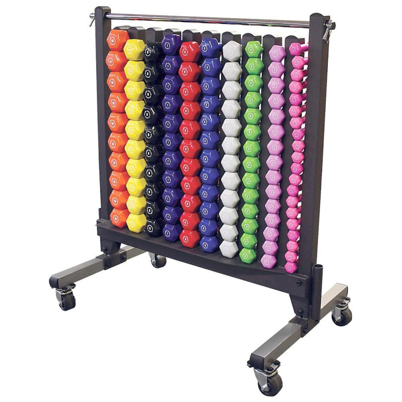 Chariot mobile de rangement haltères fitness de Body-Solid pas cher ...