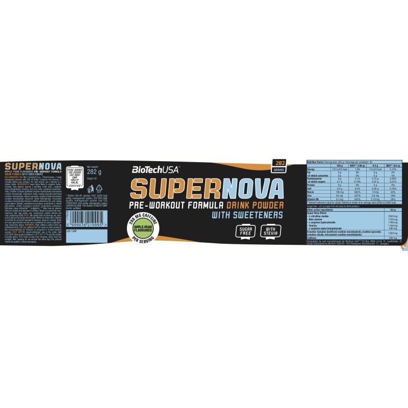 Supernova de Biotech USA pas cher - Nutriwellness