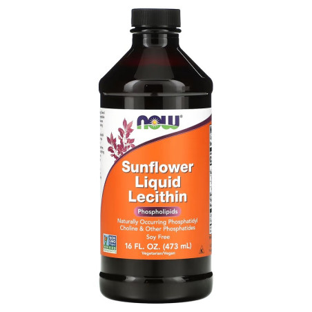 Sunflower Liquid Lecithin - 473 ml de NOW Foods pas cher